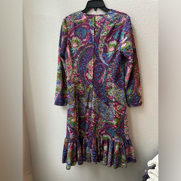 Edith Flagg | Dresses | Edith Flagg 6s Rare Vintage Purple Paisley Midi ...